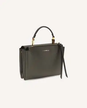 COCCINELLE Arlettis Calfskin Handbag With Gold Tone Hardware