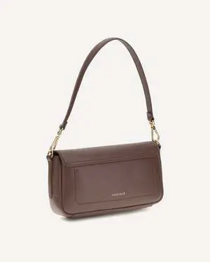 COCCINELLE C-me Lock Medium Shoulder Bag - Brown