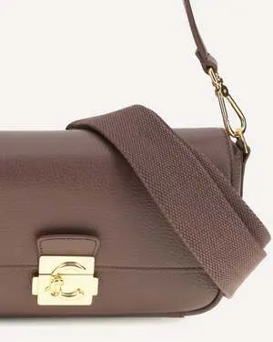 COCCINELLE C-me Lock Medium Shoulder Bag - Brown