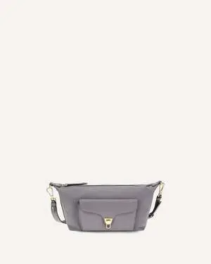 COCCINELLE COCCINELLE Beat Generation Leather Shoulder Bag Grey
