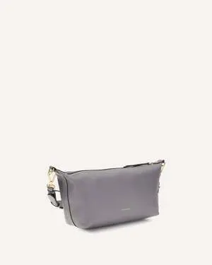 COCCINELLE Beat Generation Leather Shoulder Bag - Grey