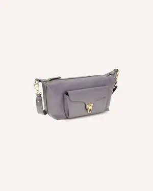 COCCINELLE Beat Generation Leather Shoulder Bag - Grey