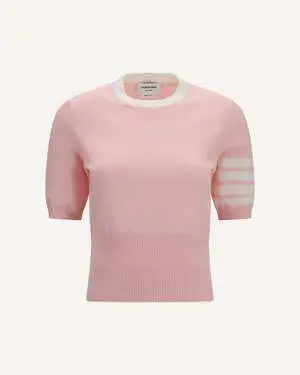 Thom Browne Hector Intarsia T-shirt - Pink