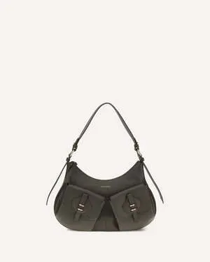 COCCINELLE Small Boheme Shoulder Bag In Double Leather