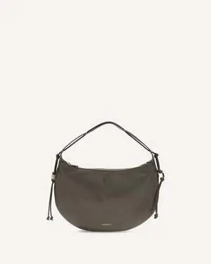 COCCINELLE Thess Shoulder Bag Grained Leather - Brown