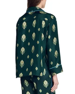 Sandro Paisley Print Pajama Shirt
