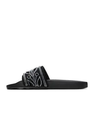 Casablanca Embroidery Slide Sandal
