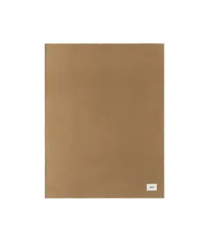 TEKLA Rectangular Brushed Wool Blanket - Brown
