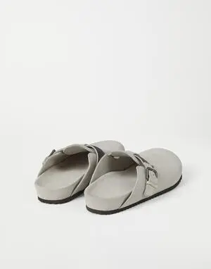 Brunello Cucinelli Monili-detail Suede Slippers