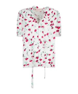 Marni Floral Printed Top - White