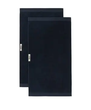 TEKLA Two-piece Heavyweight Organic Cotton Towel Set - Black