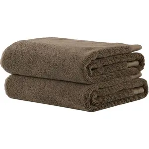 TEKLA Two-piece Rectangular Thick Organic Cotton Towel Set