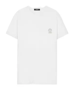 Versace Short-sleeved Crewneck T-shirt - White