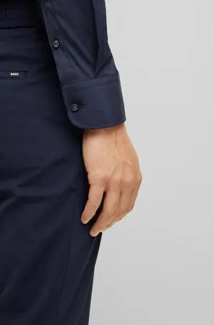 Hugo Boss Spread-collar Poplin Shirt
