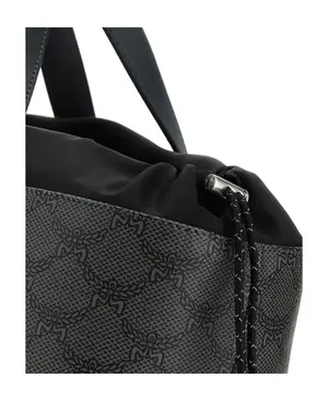 Mcm Lauretos Logo Printed Backpack