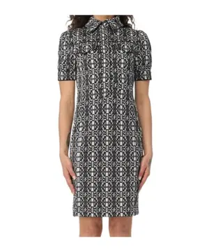 Max Mara Cesy Monogram Short-sleeved Dress