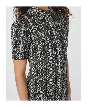 Max Mara Cesy Monogram Short-sleeved Dress