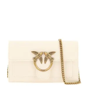 Pinko Love Mini Icon Chain Crossbody Bag - Nude