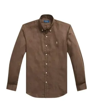 Ralph Lauren Polo Button-down Linen Shirt - Brown