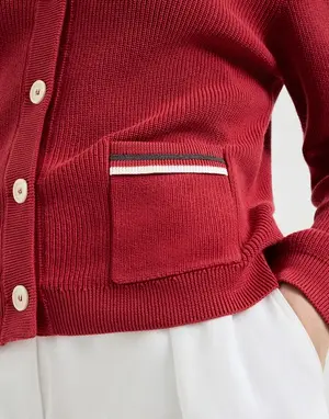 Brunello Cucinelli Ribbed Pocket Cardigan