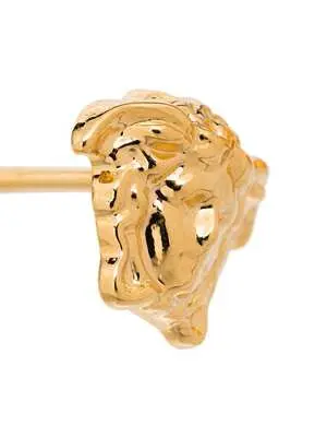 Versace Medusa Motif Gold Tone Earrings