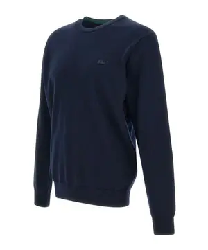 Lacoste Logo Patch Crewneck Knitted Jumper