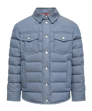 Moncler Tiriol Shirt Jacket - Gray-blue