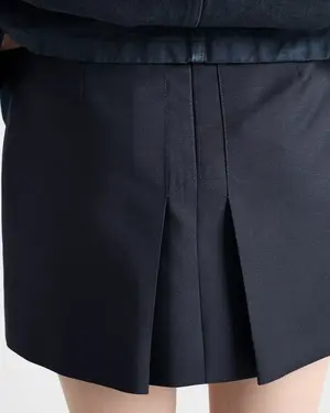 Prada Pleated Mini Skirt