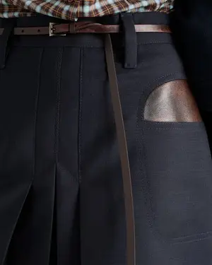 Prada Pleated Mini Skirt