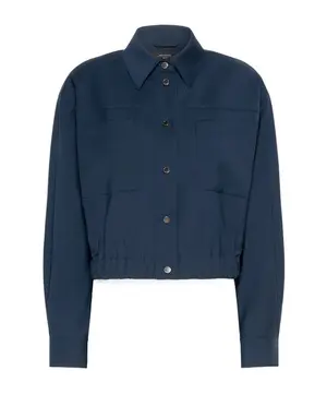 Max Mara Decano Elastic Waist Jacket - Blue