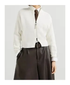 Brunello Cucinelli Ribbed-knit Zip-up Cardigan