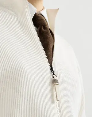 Brunello Cucinelli Ribbed-knit Zip-up Cardigan