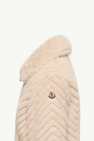 Moncler Elra Zip-up Faux Fur Jacket