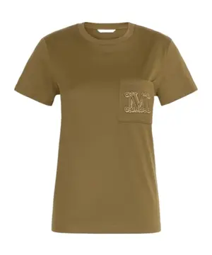 Max Mara Cotton Jersey T-shirt - Khaki