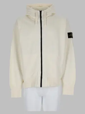 Stone Island Zip-up Hooded Sweatshirt