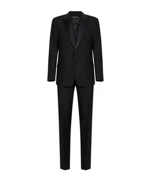 Dolce & Gabbana Dolce Gabbana Single-breasted Tailored Suit - Black