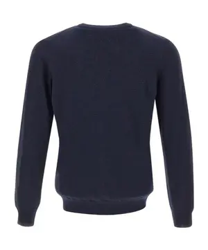 KANGRA Ribbed Crew Neck Knitted Sweater