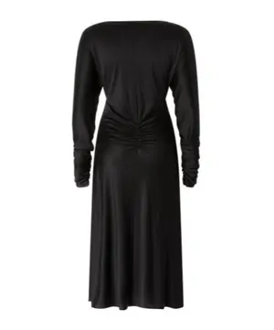 Pinko Ruched Long-sleeve Sweetheart Neckline Dress