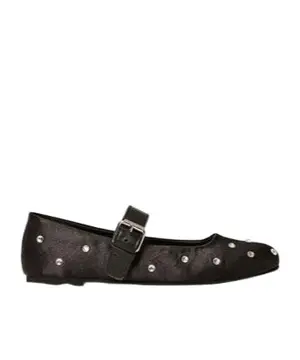TWINSET Embellished Ballet Flats With Buckle Detail
