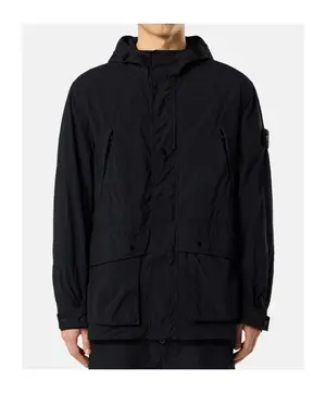 Stone Island Hooded Logo-patch Parka