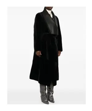 BLANCHA Long-sleeved Wrap Coat