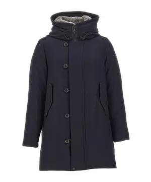 Peuterey Long-sleeve Stand-collar Down Jacket - Black