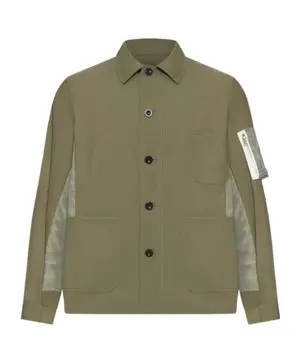 Sacai Long Sleeve Jacket - Khaki