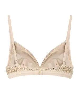 Pinko Crystal-embellished Triangle Bra