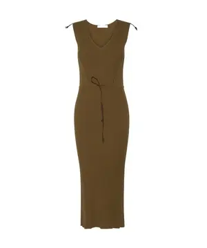 Max Mara Sleeveless Midi Dress - Mud