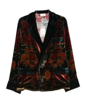 PIERRE-LOUIS MASCIA Kanpur Geometric-print Jacket - Black