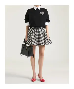 Givenchy Wool And Cotton Sweater With Embroidered Bow