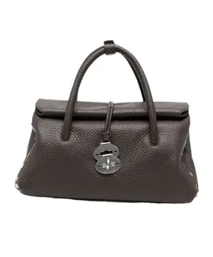 ZANELLATO Studded Leather Shoulder Bag - Brown