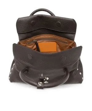 ZANELLATO Studded Leather Shoulder Bag - Brown