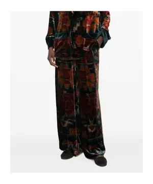 PIERRE-LOUIS MASCIA Kanada Geometric Pattern Trousers